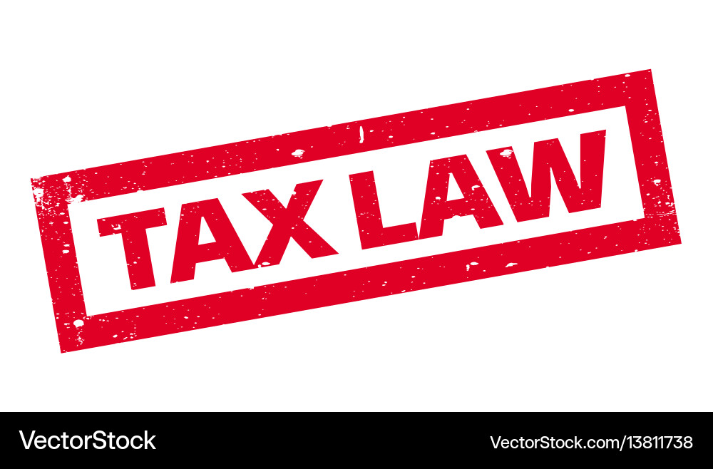 Tax law rubber stamp Royalty Free Vector Image