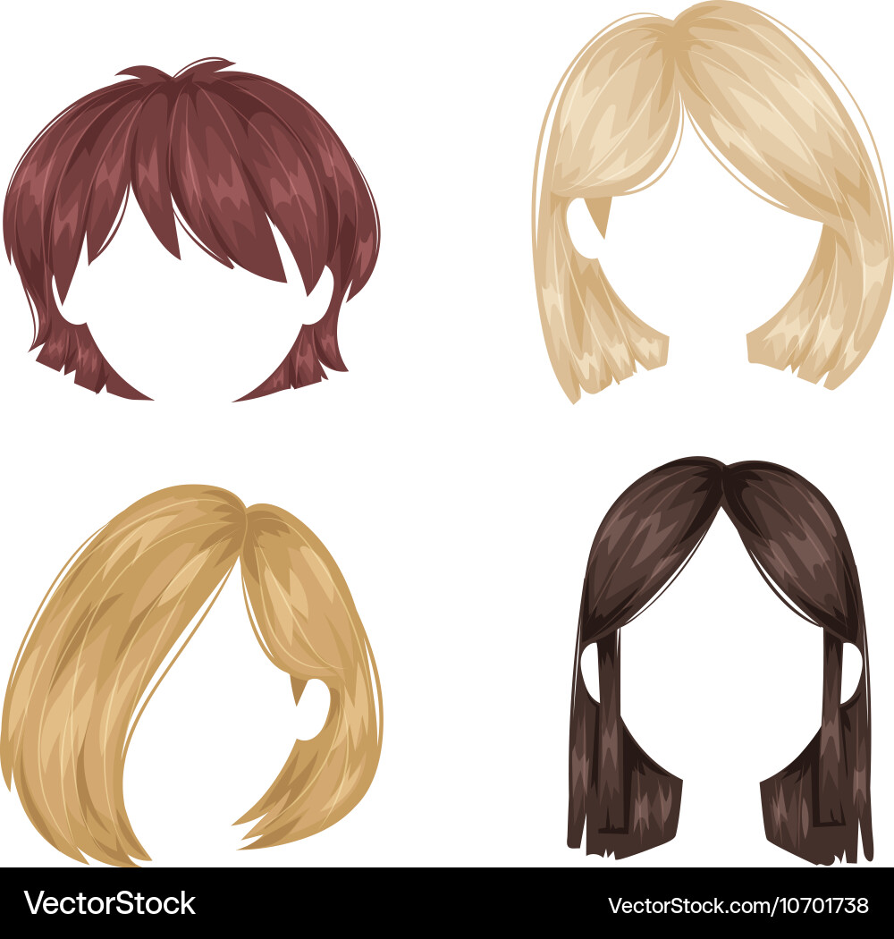 Woman hairstyle Royalty Free Vector Image - VectorStock