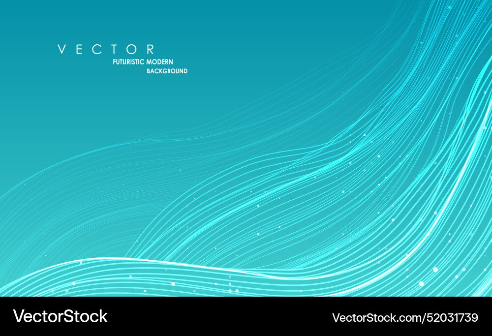 Abstract wave lines Royalty Free Vector Image - VectorStock
