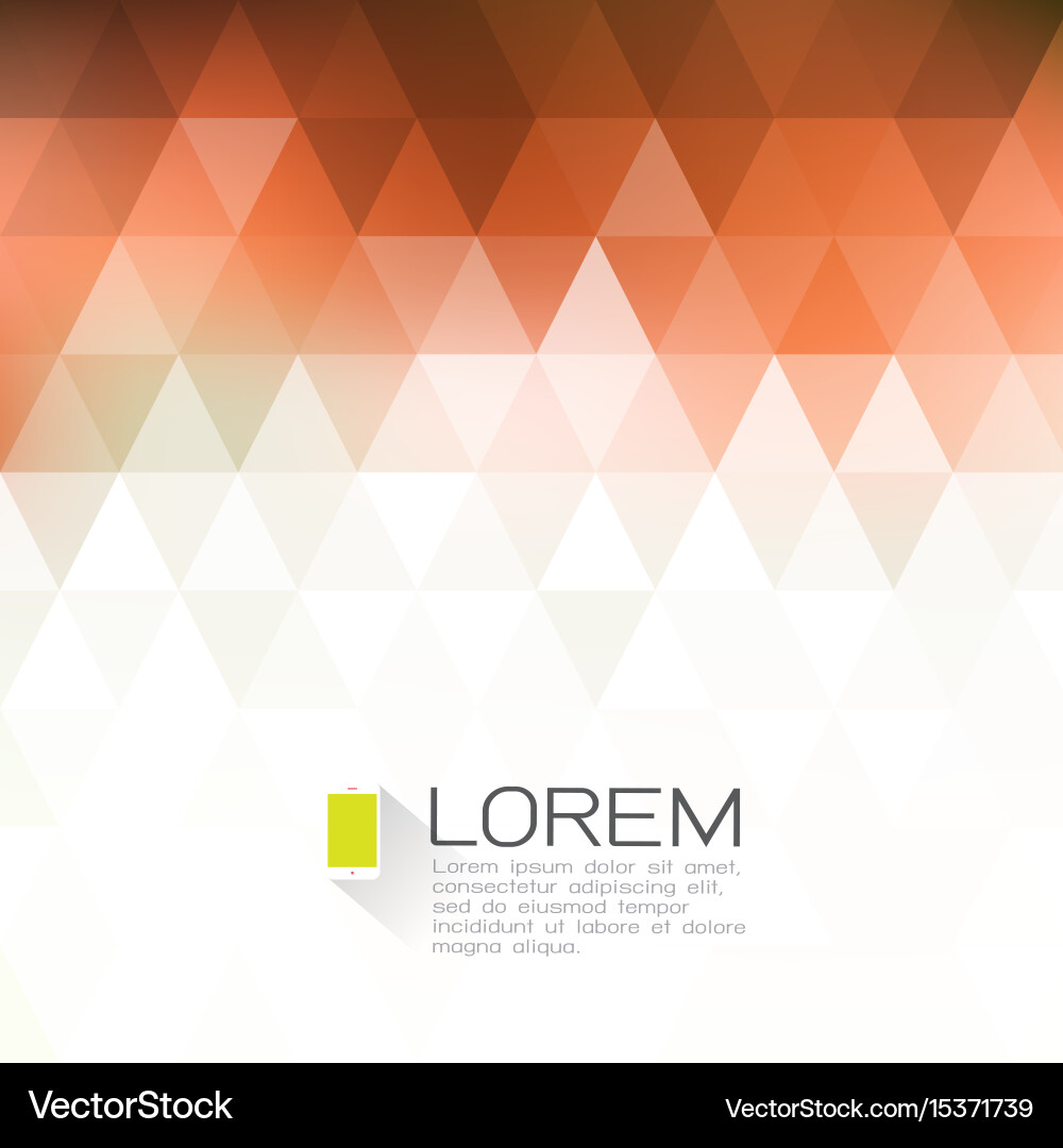 Colorful fade triangle background with white Vector Image