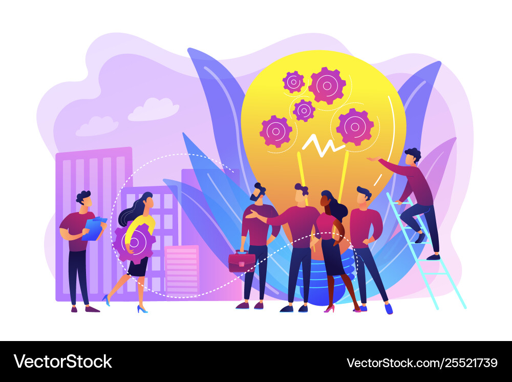 New team members concept Royalty Free Vector Image