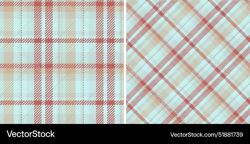 Plaid fabric of pattern textile texture Royalty Free Vector