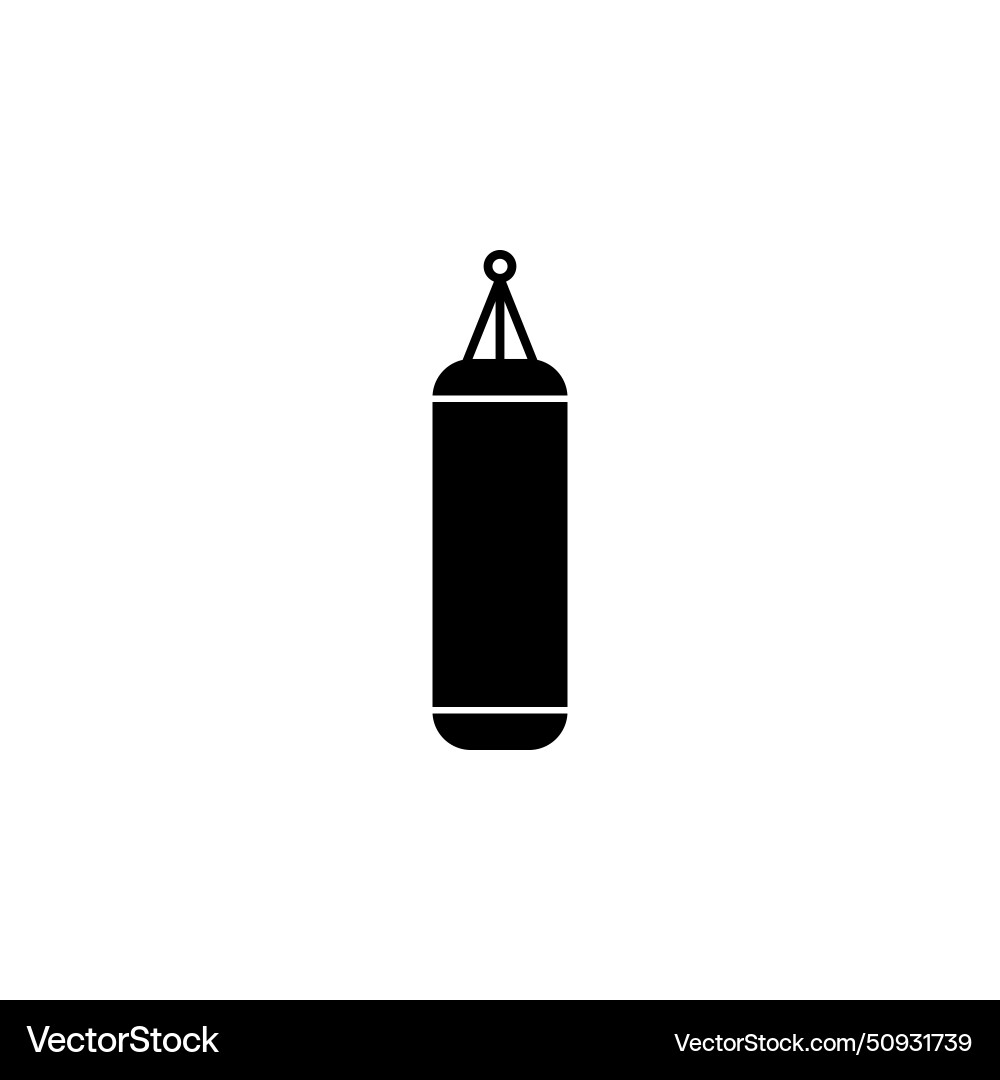 Punching boxing bag Royalty Free Vector Image - VectorStock