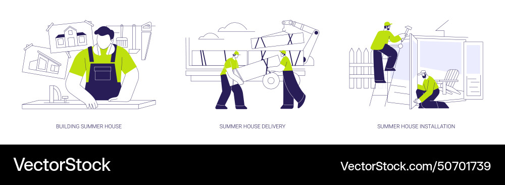 Residential construction abstract concept Vector Image