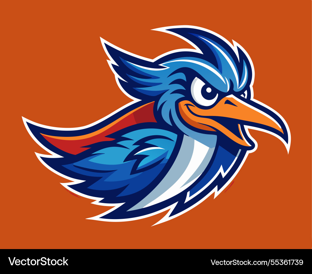 Roadrunner-mascot-logo Royalty Free Vector Image
