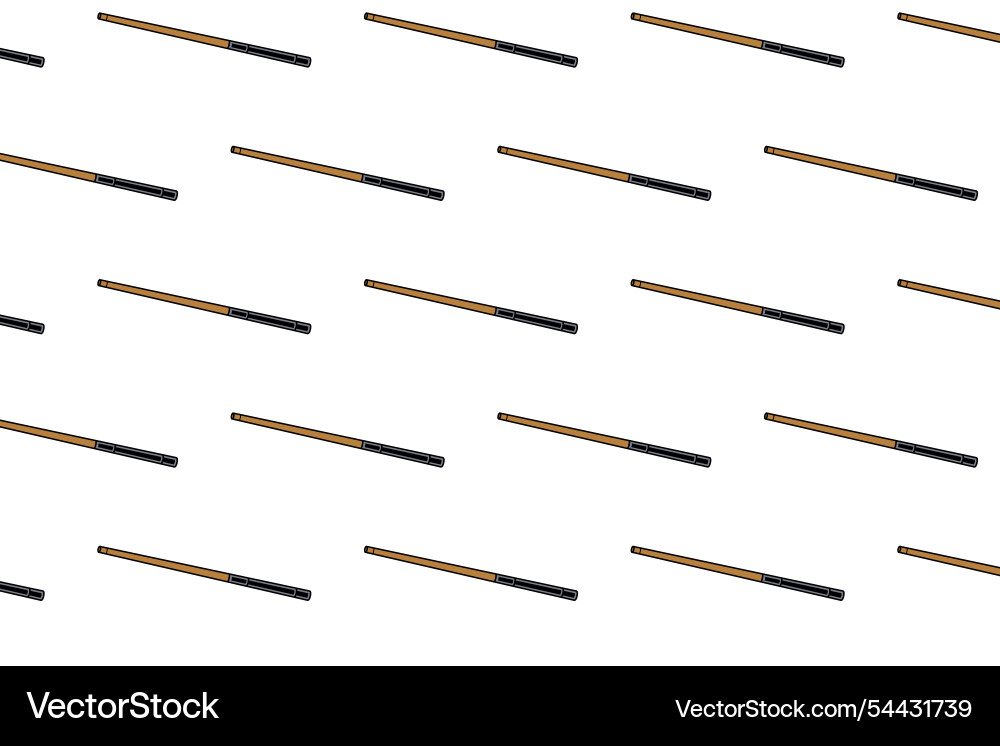 Stick billiard cue pool seamless pattern Vector Image