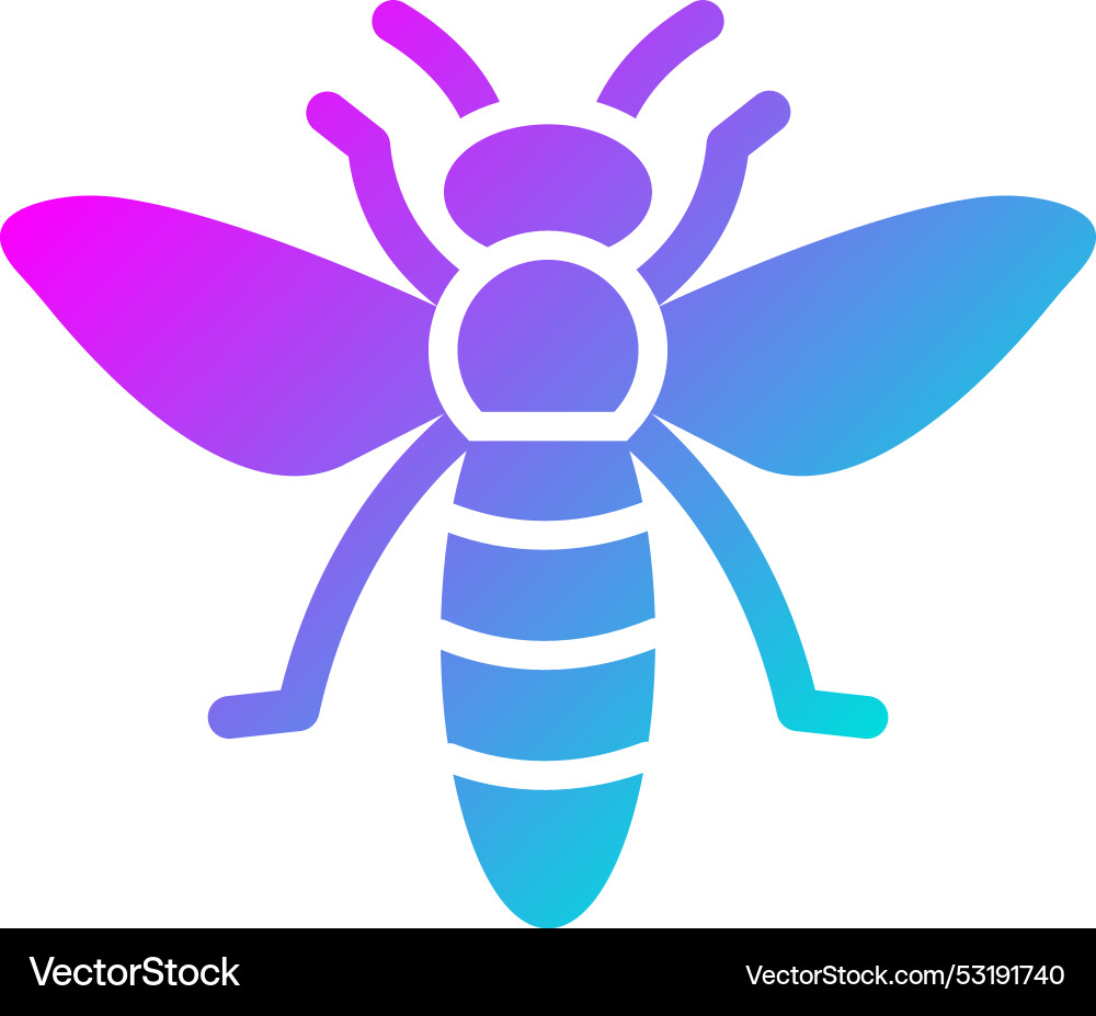 Bee icon design Royalty Free Vector Image - VectorStock