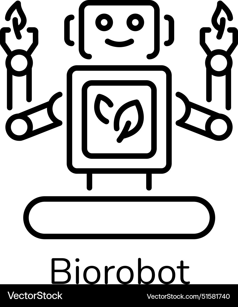 Biorobot Royalty Free Vector Image - VectorStock
