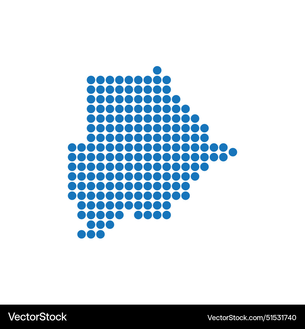 Botswana map icon Royalty Free Vector Image - VectorStock