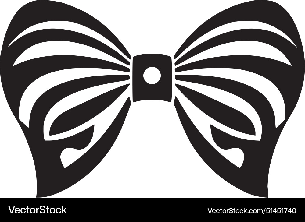 Bow - minimalist and simple silhouette Royalty Free Vector