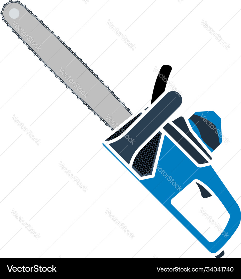 Chain saw icon Royalty Free Vector Image - VectorStock