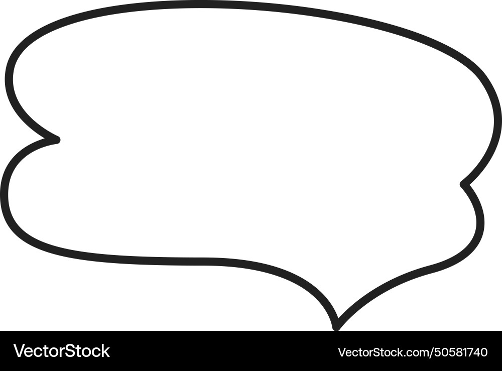 Speech bubble doodle Royalty Free Vector Image