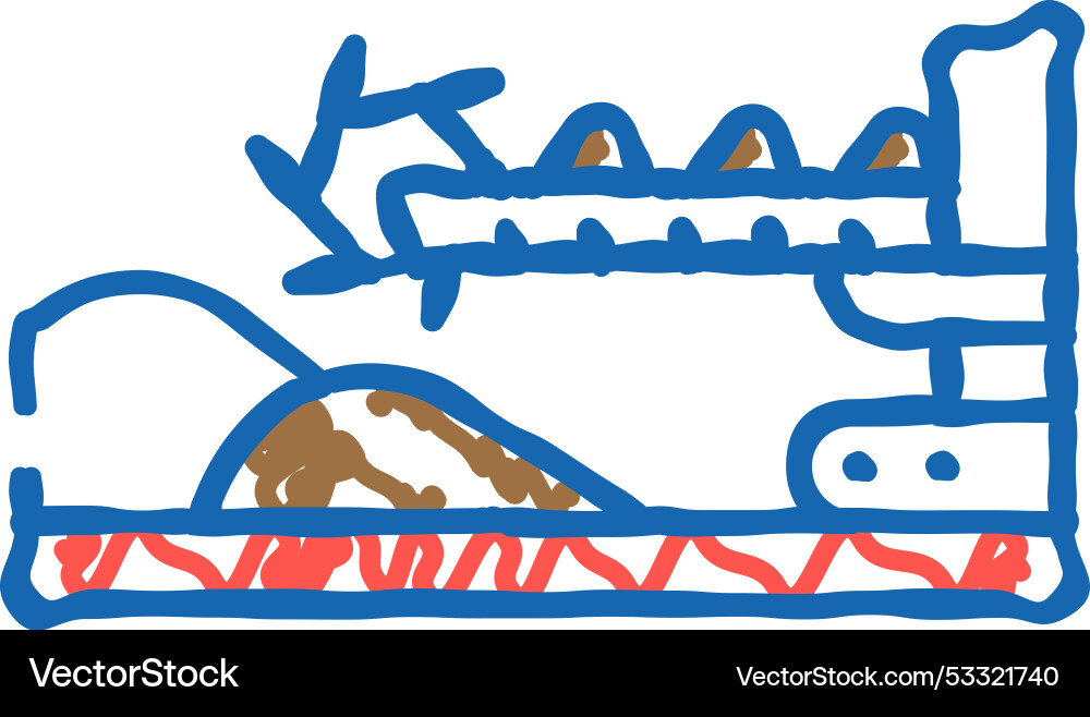 Stacker reclaimer steel production icon doodle Vector Image