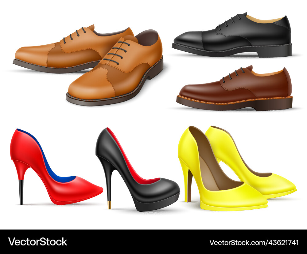Classic Footwear Collection Royalty Free Vector Image