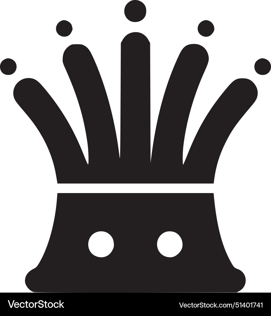 Coronation - minimalist and simple silhouette Vector Image