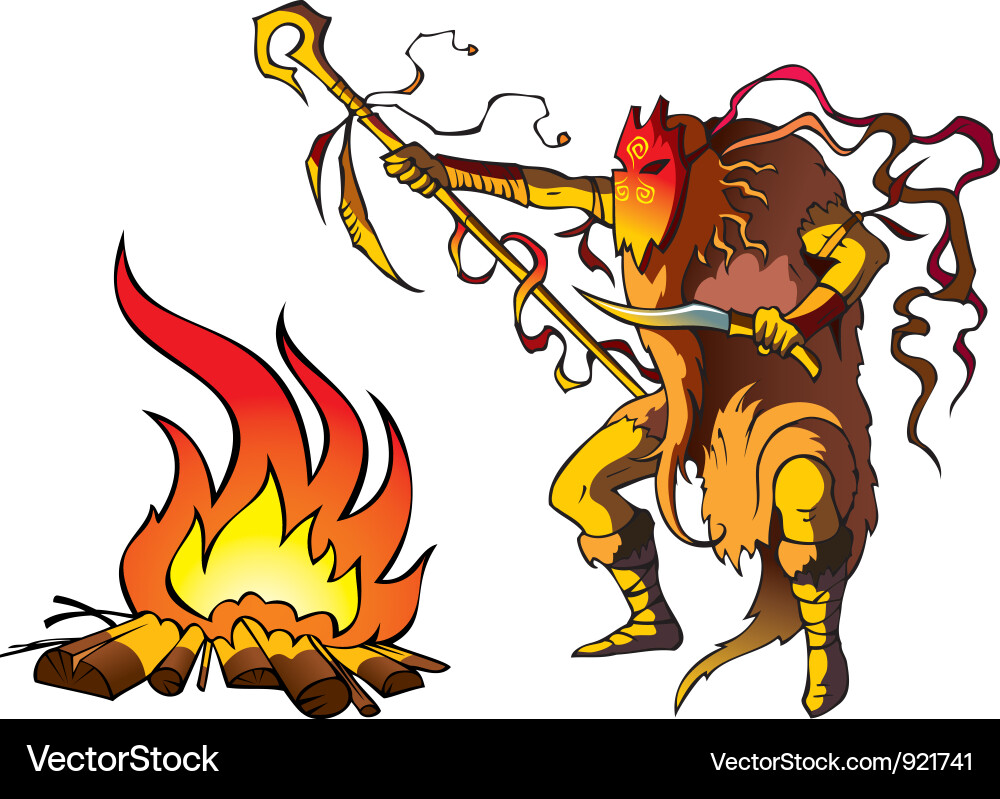 Shaman Royalty Free Vector Image - VectorStock