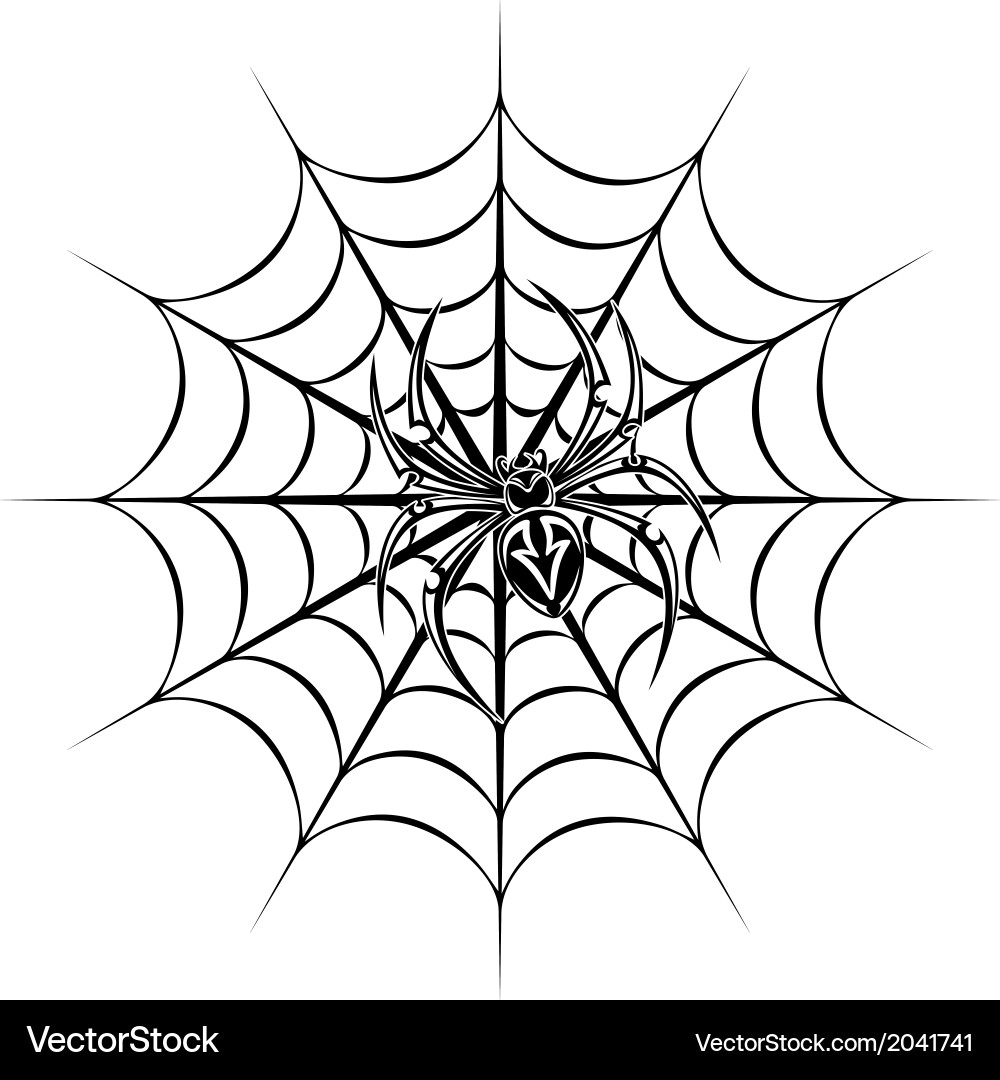 Spider web tattoo outline | Thomastattoosupply.com