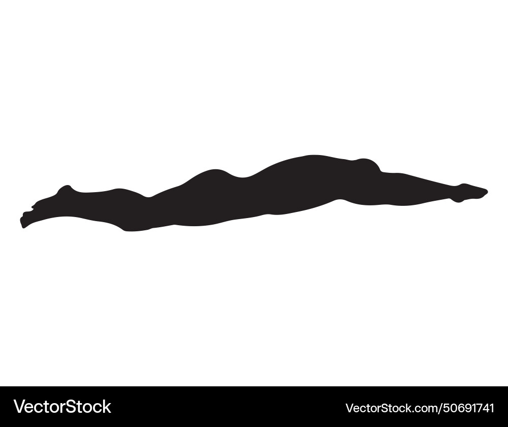 Swimmer silhouette art Royalty Free Vector Image