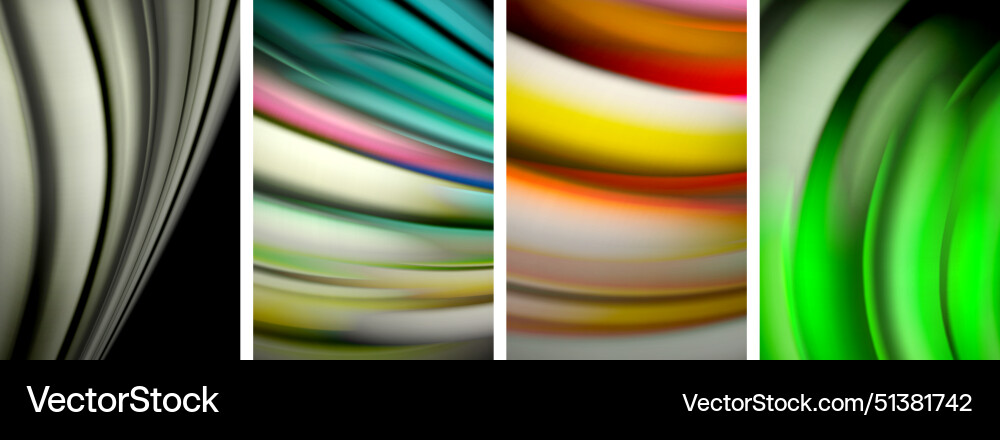 Blurred color line backgrounds Royalty Free Vector Image