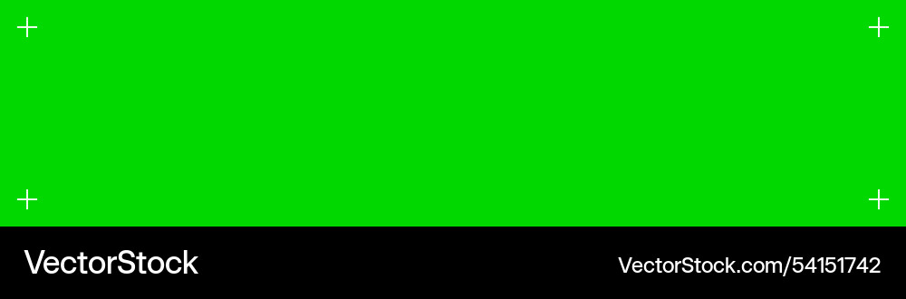 Chroma key and motion track green screen Vector Image