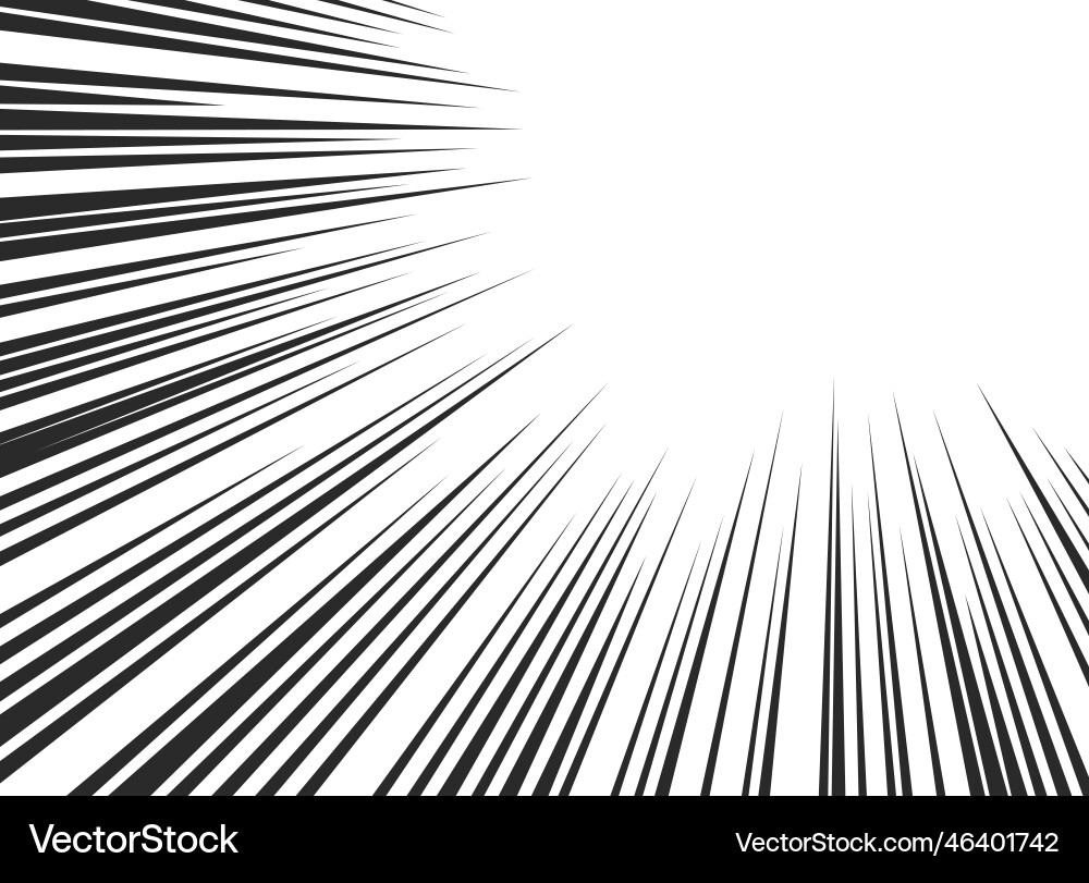 Comic book motion effect manga anime action frame Vector Image