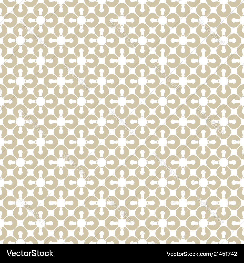 Golden geometric seamless pattern white and gold Vector Image