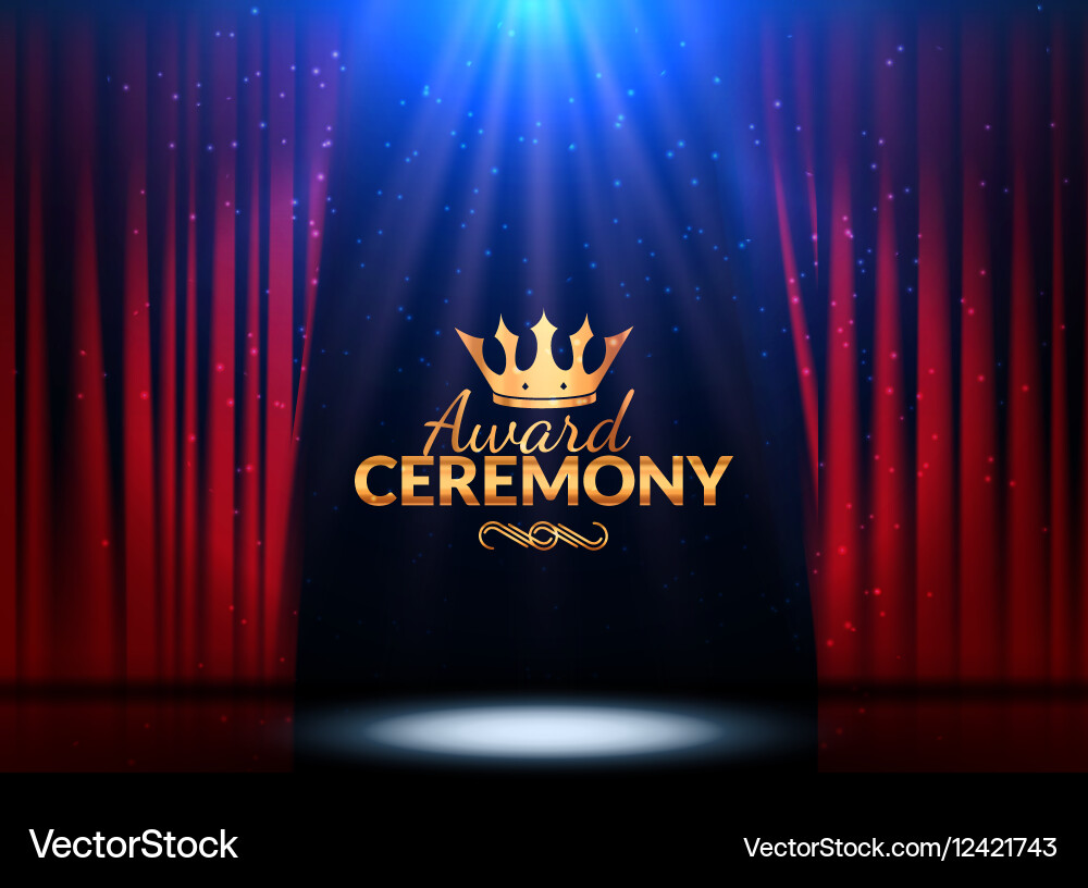 Award ceremony design template event Royalty Free Vector