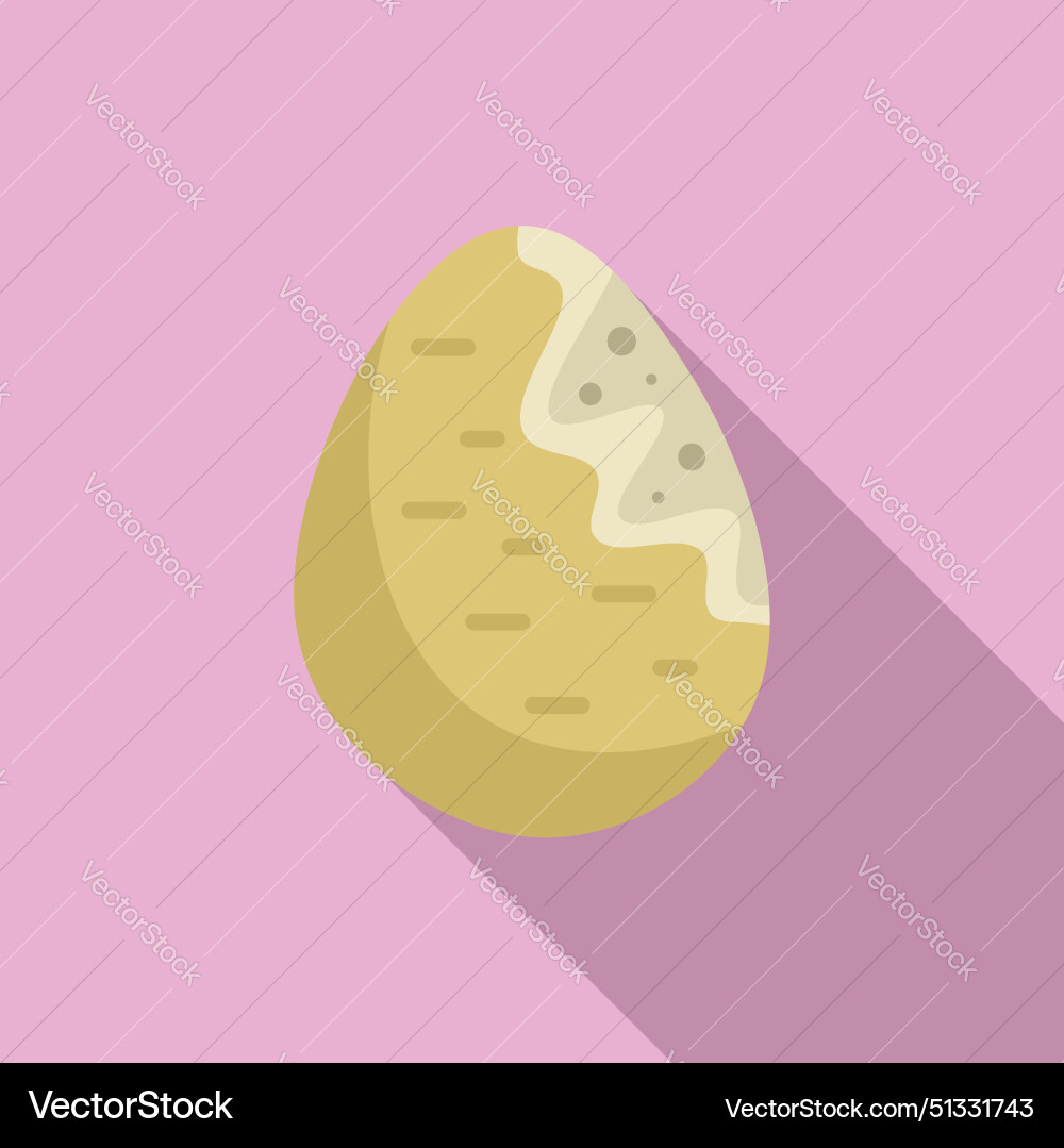Flat design of a potato Royalty Free Vector Image
