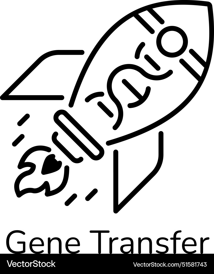 Gene transfer Royalty Free Vector Image - VectorStock