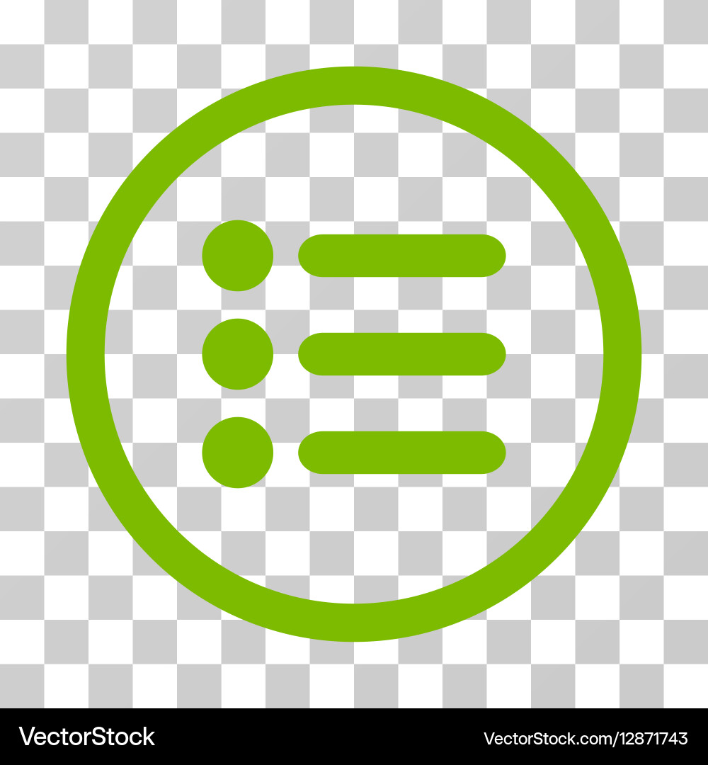 Items rounded icon Royalty Free Vector Image - VectorStock