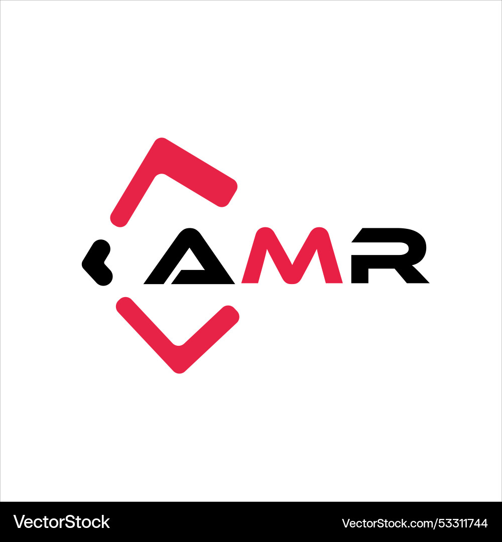 Amr creative minimalist letter logo unique Vector Image