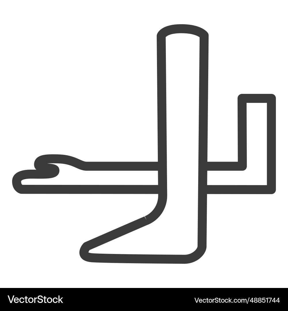 Foot leg arm finger elbow stroke Royalty Free Vector Image