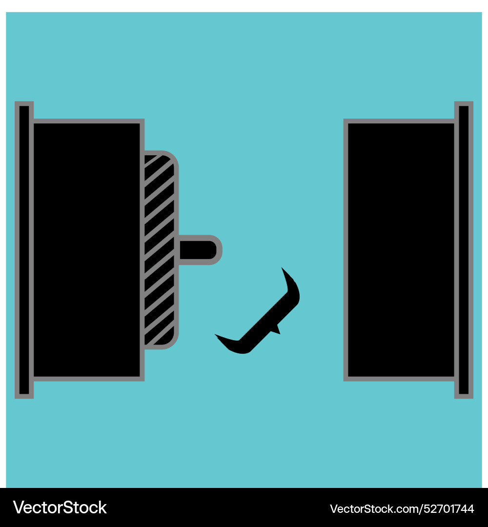 Plastic injection molding icon symbol design Vector Image