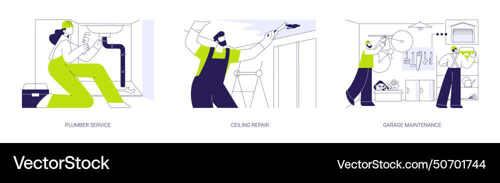 Property maintenance services abstract concept Vector Image