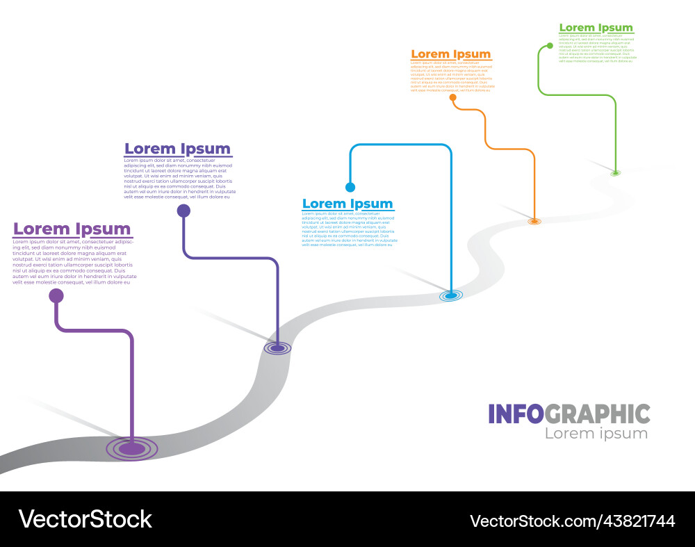 Unique infographic template Royalty Free Vector Image