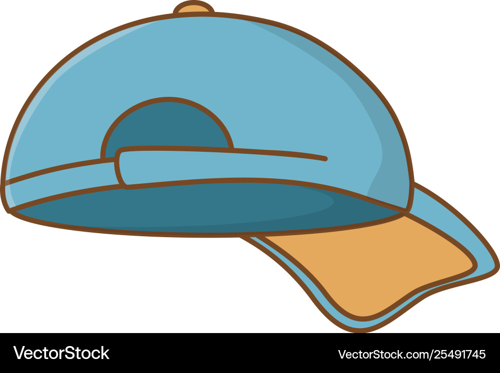 Backwards cap men clothing isolated Royalty Free Vector