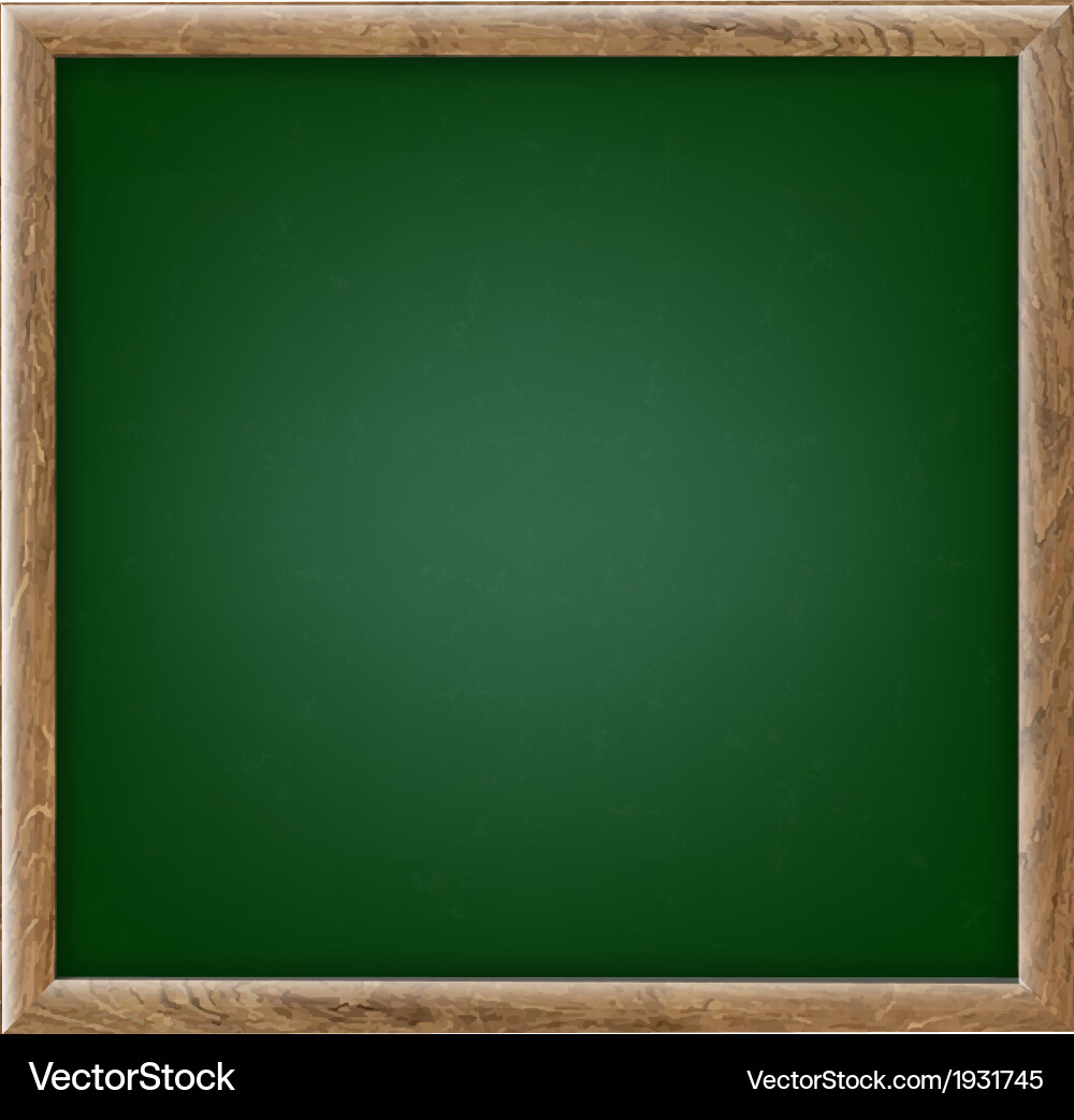 Green chalk board Royalty Free Vector Image - VectorStock