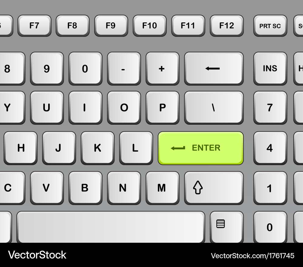 Keyboard Royalty Free Vector Image - VectorStock