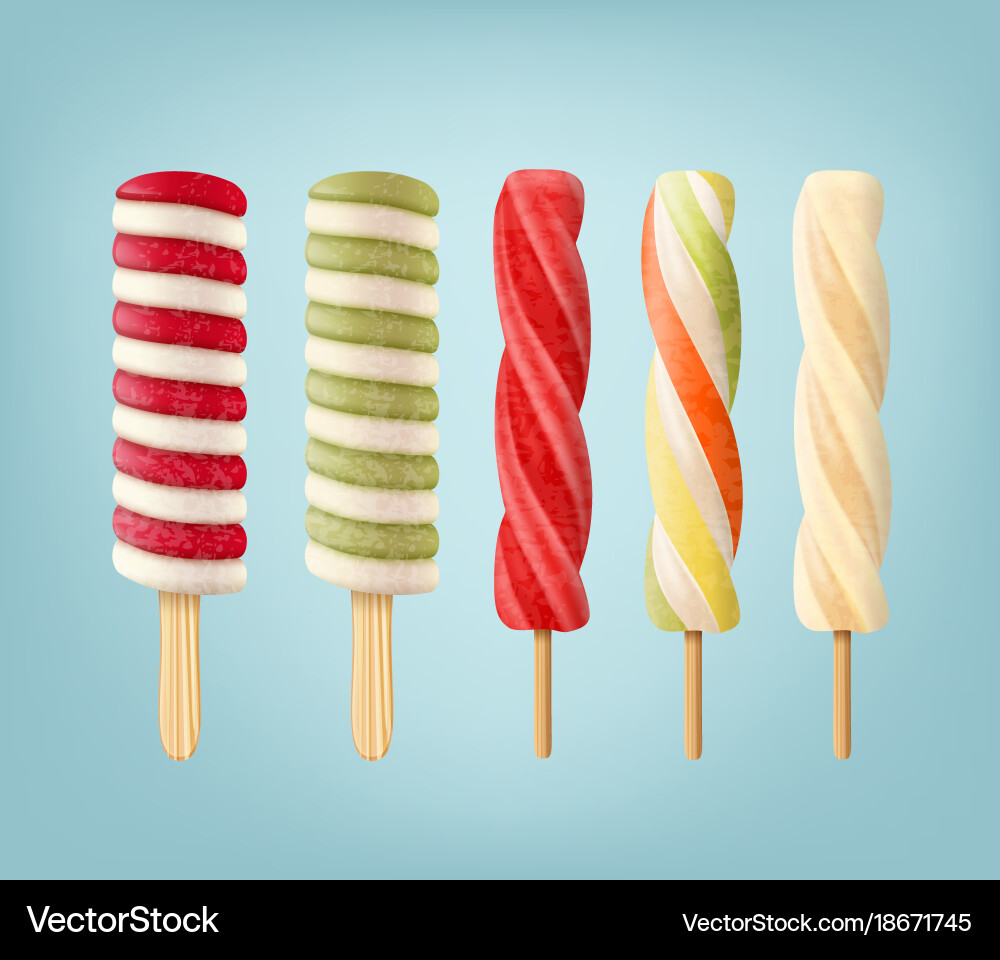 Lollipop ice cream Royalty Free Vector Image - VectorStock