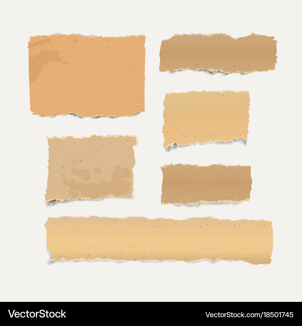 Vintage Paper Sheets Royalty Free Vector Image