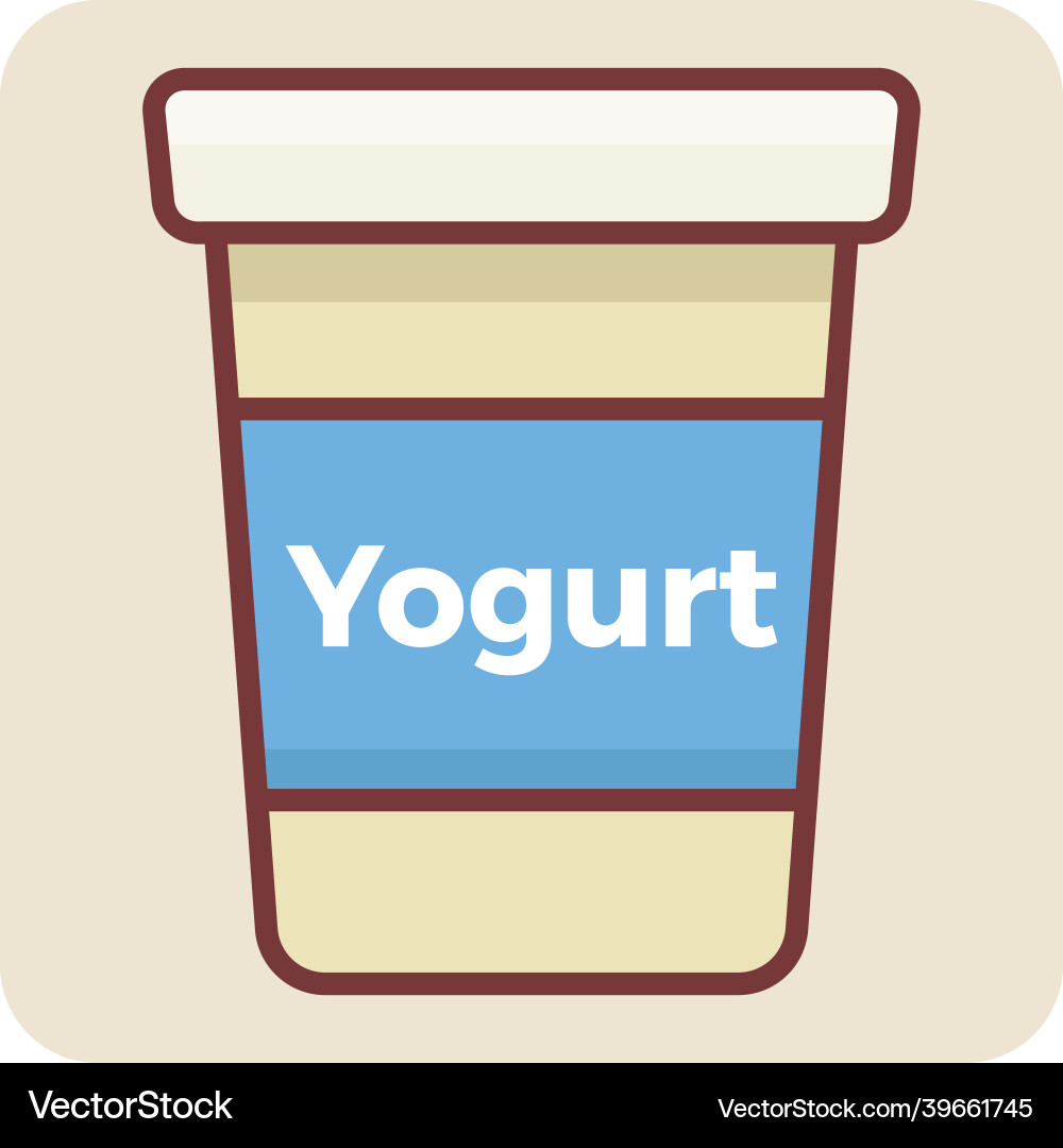 Yogurt Royalty Free Vector Image - VectorStock