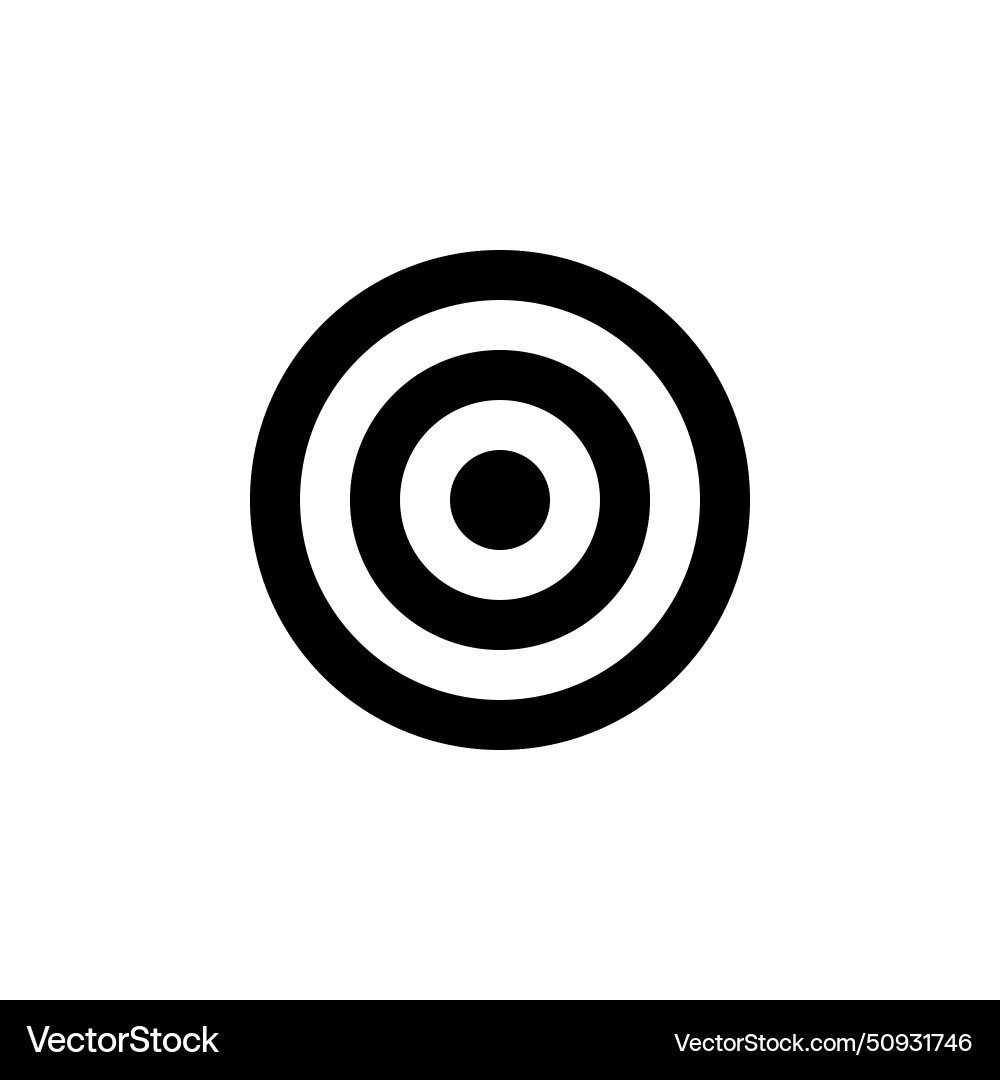 Aim flat icon Royalty Free Vector Image - VectorStock