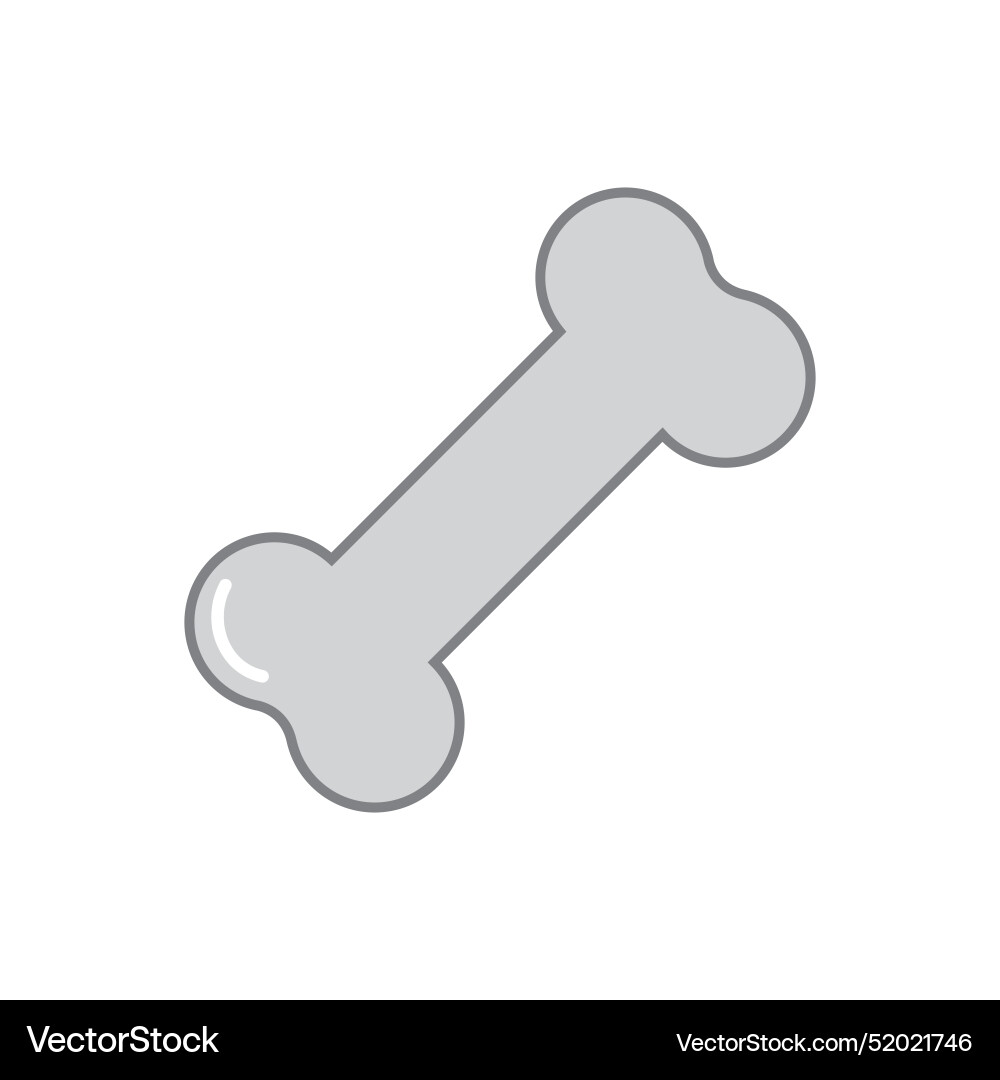 Dog bone line icon Royalty Free Vector Image - VectorStock