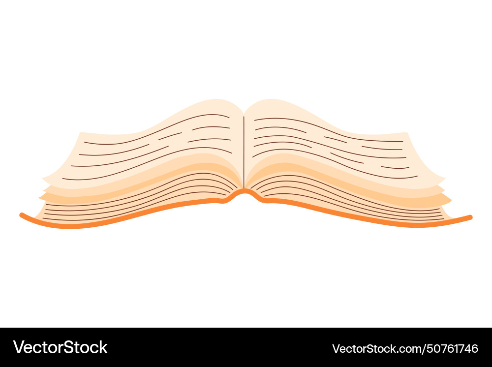 Open book with empty lined paper sheets Royalty Free Vector Open book with empty lined paper sheets Royalty Free Vector