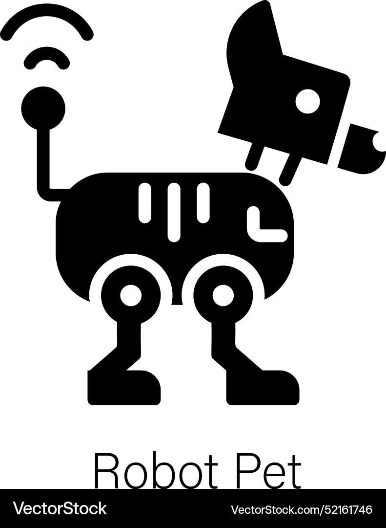 Robot pet Royalty Free Vector Image - VectorStock