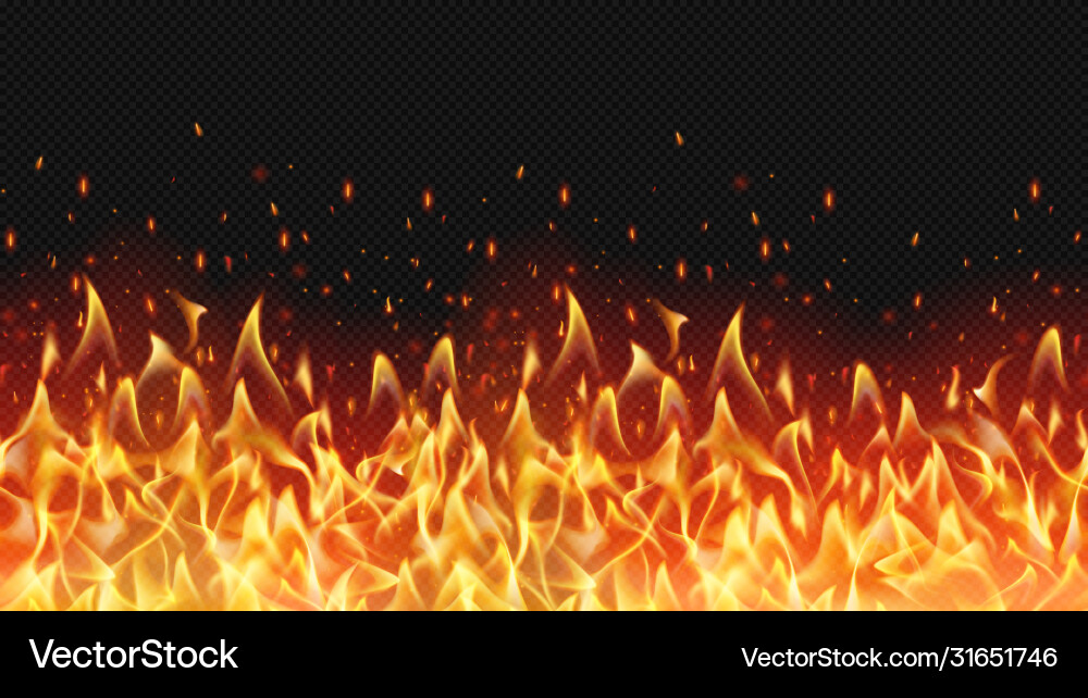 Fire Flames Clip Art Border