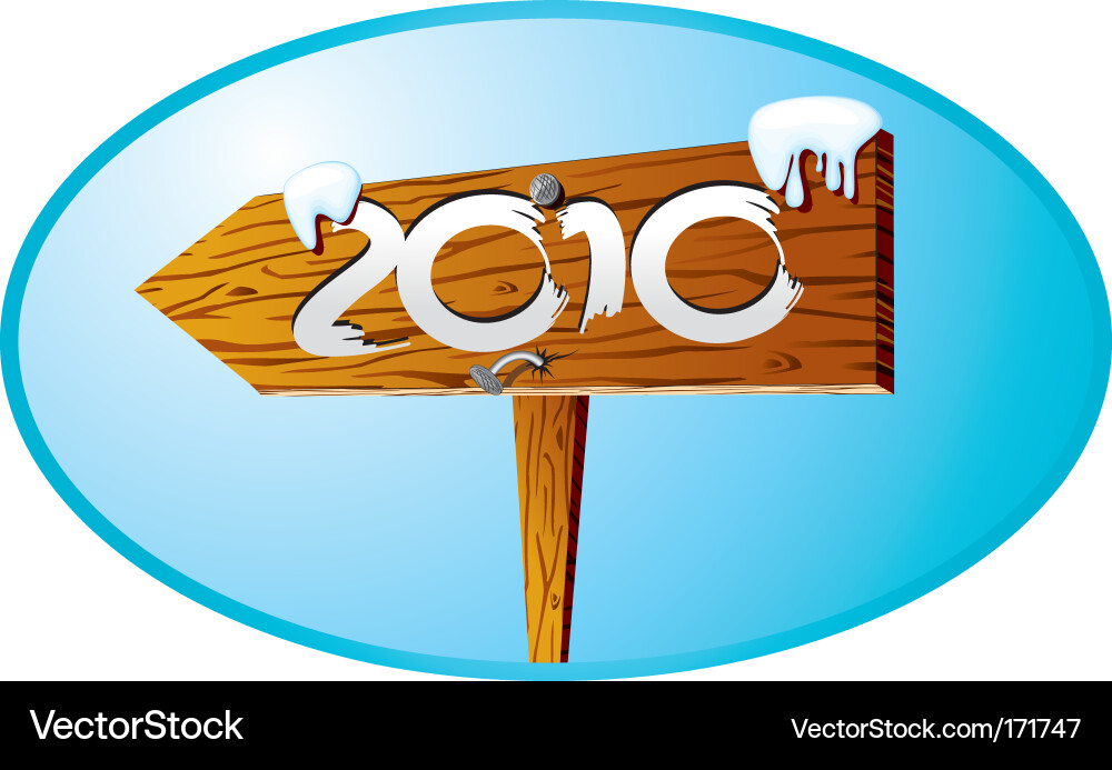 2010 sign Royalty Free Vector Image - VectorStock