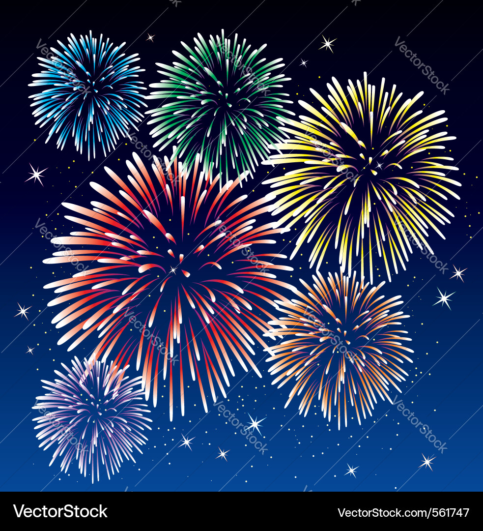 Fireworks Royalty Free Vector Image - VectorStock