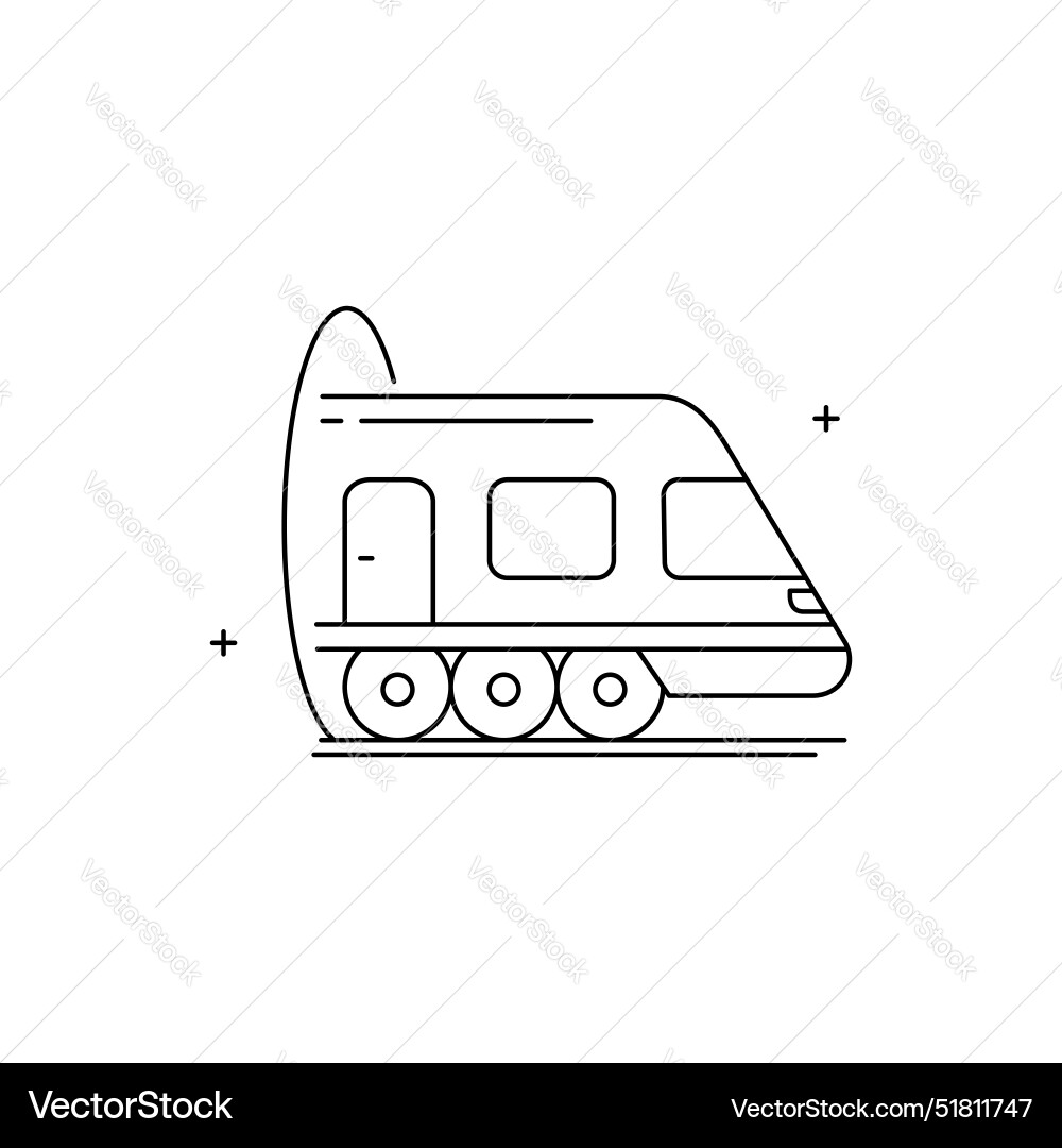 Train railway transport travel Royalty Free Vector Image