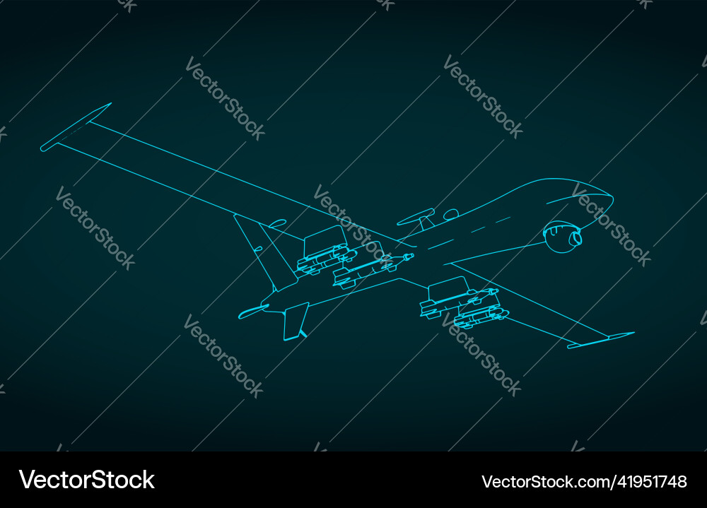 Combat drone Royalty Free Vector Image - VectorStock
